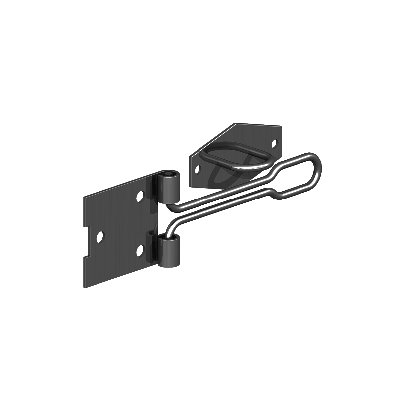 Birkdale Wire Hasp and staple 4" Black - English Brothers Ltd