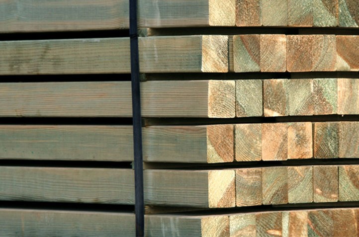 Fence Post 3"x3" 2700mm Pressure Treated Green - English Brothers Ltd