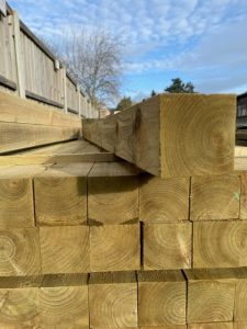 Fence Post 4" x 4" Pressure Treated Green - English Brothers Ltd
