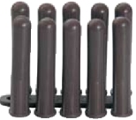 Brown Plastic Plugs (100 No) - English Brothers Ltd